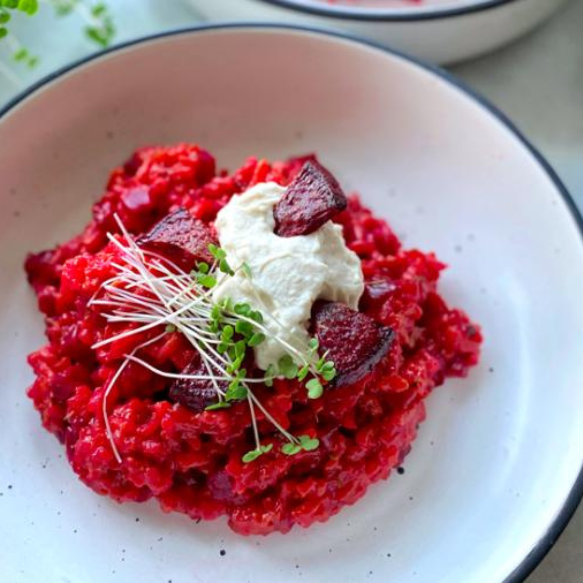 Beetroot Risotto - Let's Go Vegan