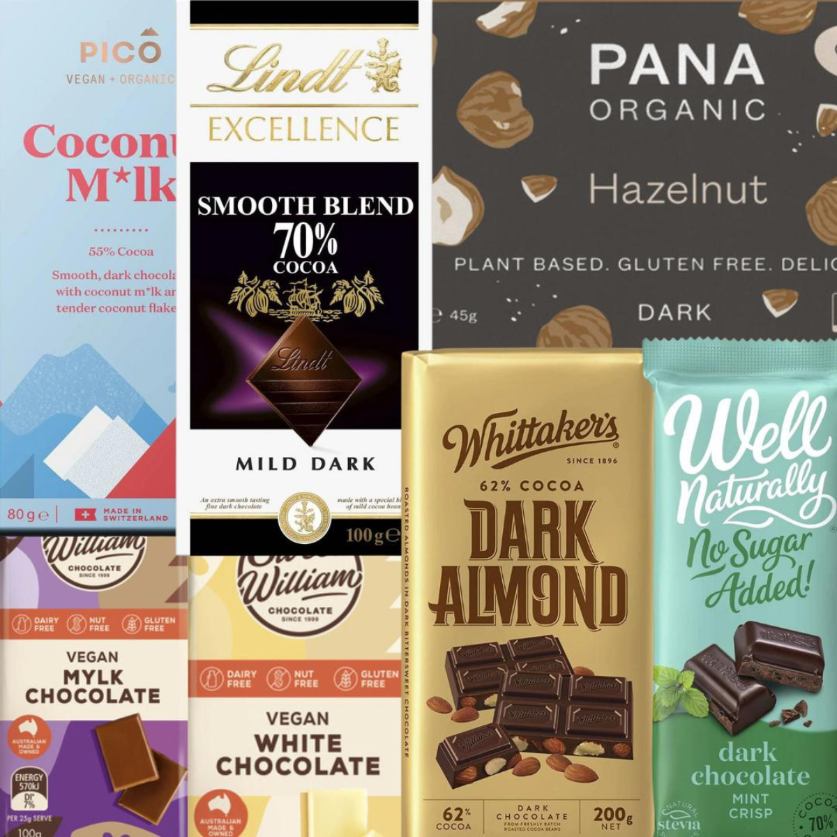 Vegan chocolate blocks at Woolworths - Let's Go Vegan